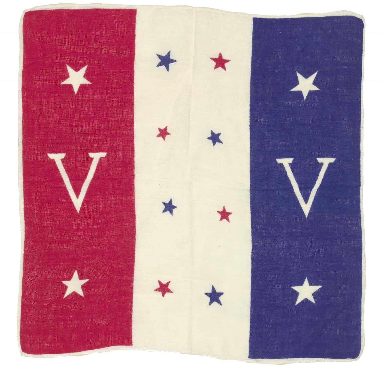 Handkerchief featuring the World War II Double V campaign design | CAF ...
