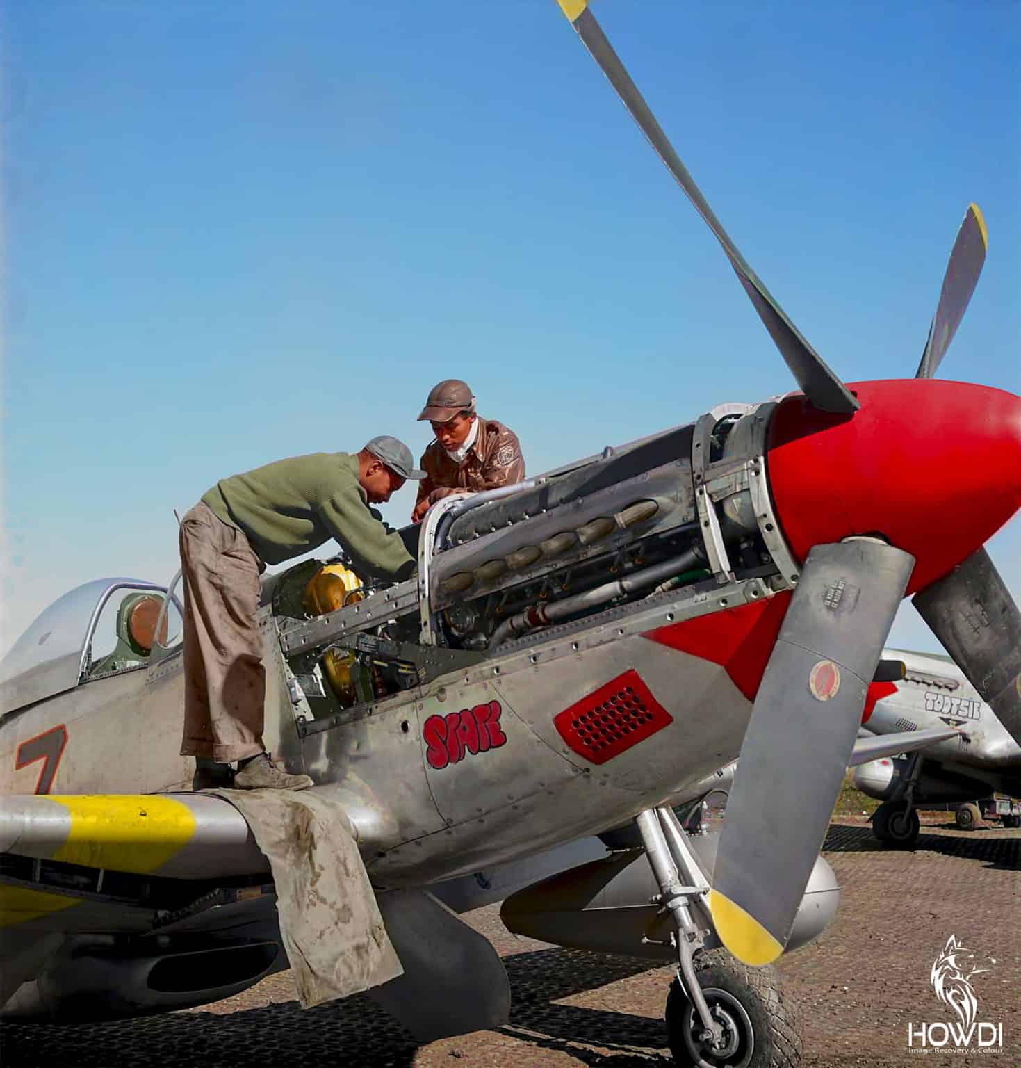 Colorized photo - Ramitelli, Italy, March 1945 | CAF RISE ABOVE